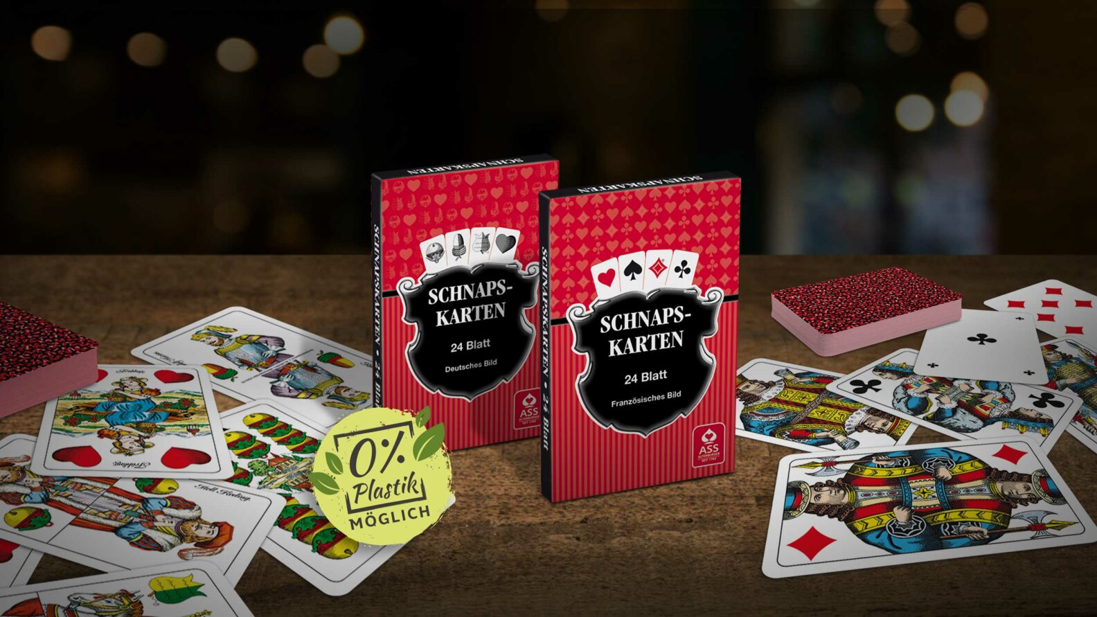 Schnapskarten - Werbespielkarten